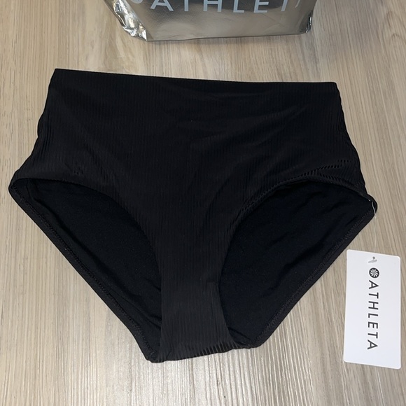 Athleta | Swim | Brand New With Tags Black Ribbed Athleta Bathing Suit ...